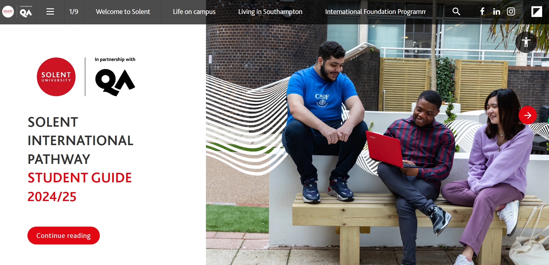 Solent Pathways Student Guide | Solent University Pathway